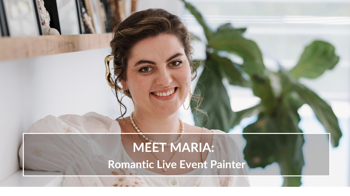 Meet Maria: Romantic Live Event Painter - Live Artist Collective